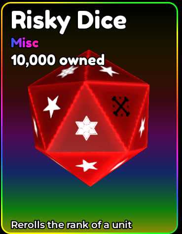 Anime Defender Risky Dice x1000 CHEAPEST