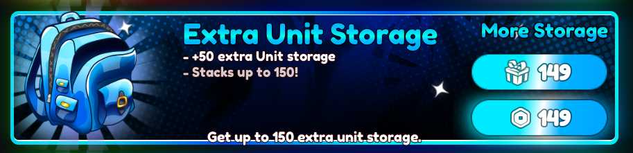 [Anime Reborn] Extra 50 Storage | Permanent | via Gift | Gamepass ...