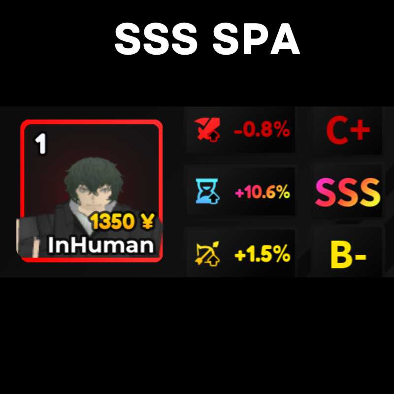 A614Inhuman SSS SPA 10.6% - Anime Adventures - Instant Delivery