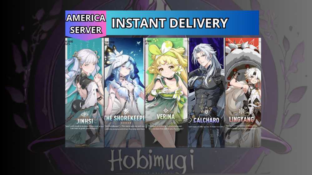 [AMERICA] UL 4 | Jinhsi + Shorekeeper + Verina + Calcharo + Lingyang | Instant Delivery | Login ...