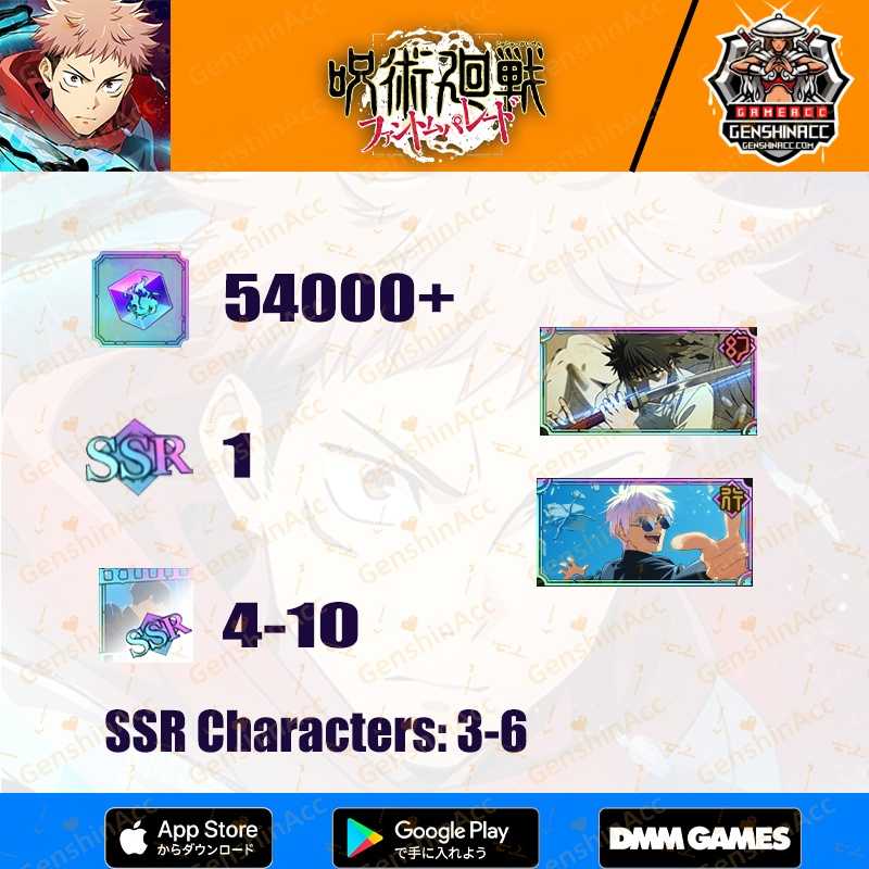 [JP] 54000+ Kaiju | Yuta Okkotsu+(The strongest Blue) Satoru Gojo | SSR ...