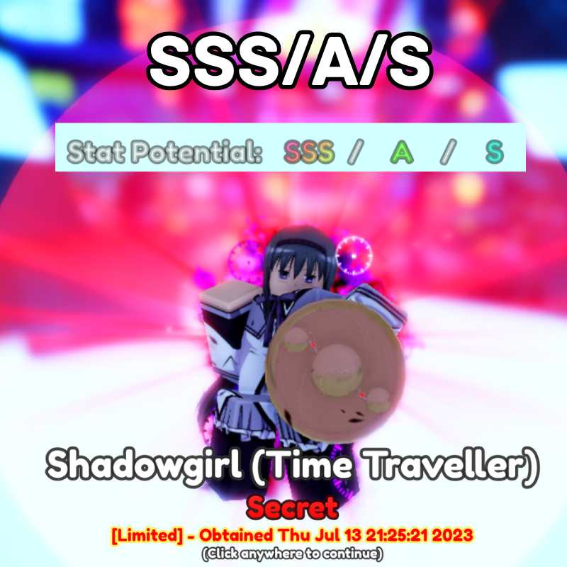A306Shadowgirl / Homura Evo SSS/A/S SSS DAME - Anime Adventures ...