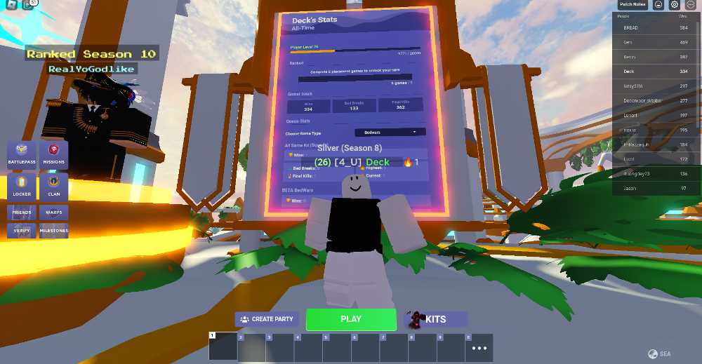 [ BEDWARS ] 31 Kits + 334 Wins | Sigrid [ LIMITED ] | 10 Gadgets [ Elk ...