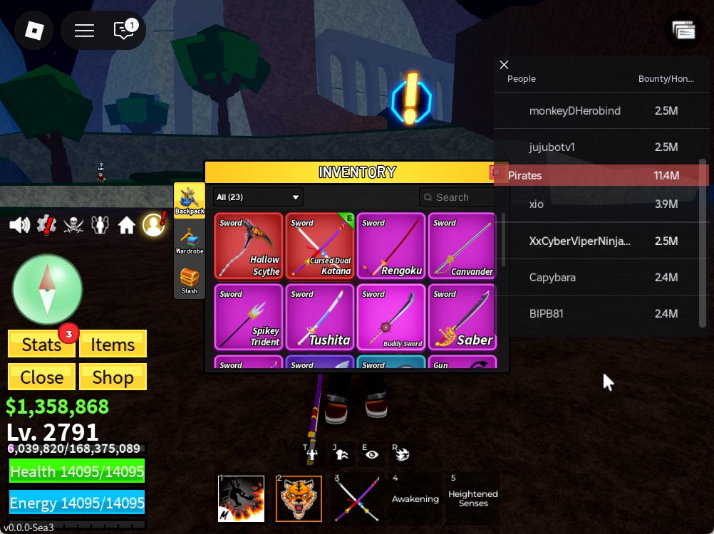 ID 24:LV 2791 + God + CDK RACE GHOUL V4 FULL GEAR EAT TIGER |Unverified ...