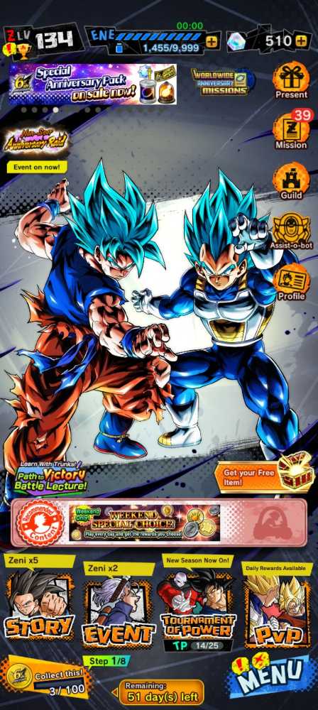 IOS+Android-New Baner Legends Limited-Goku and Vegeta+Goku and Frieza ...