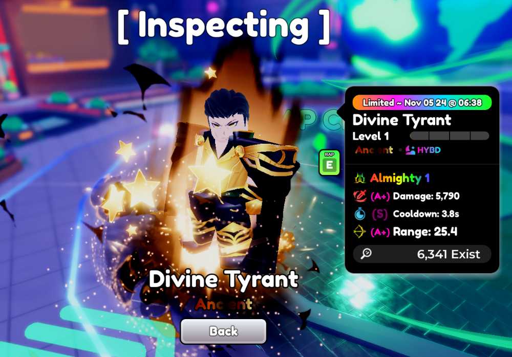 Anime Defenders - Almighty Divine Tyrant