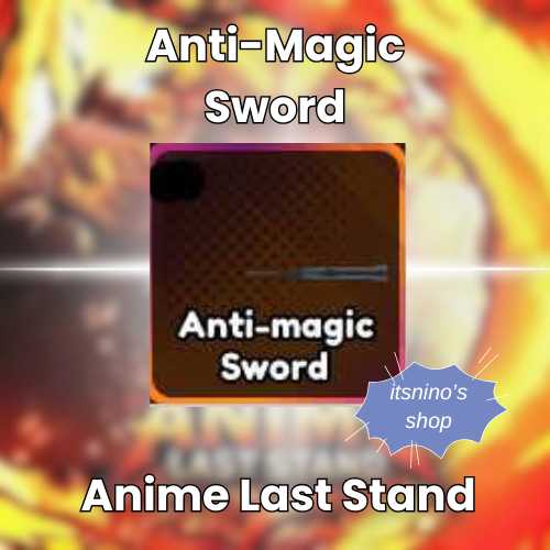 Anti Magic Sword - Asta Evo Item - Anime Last Stand