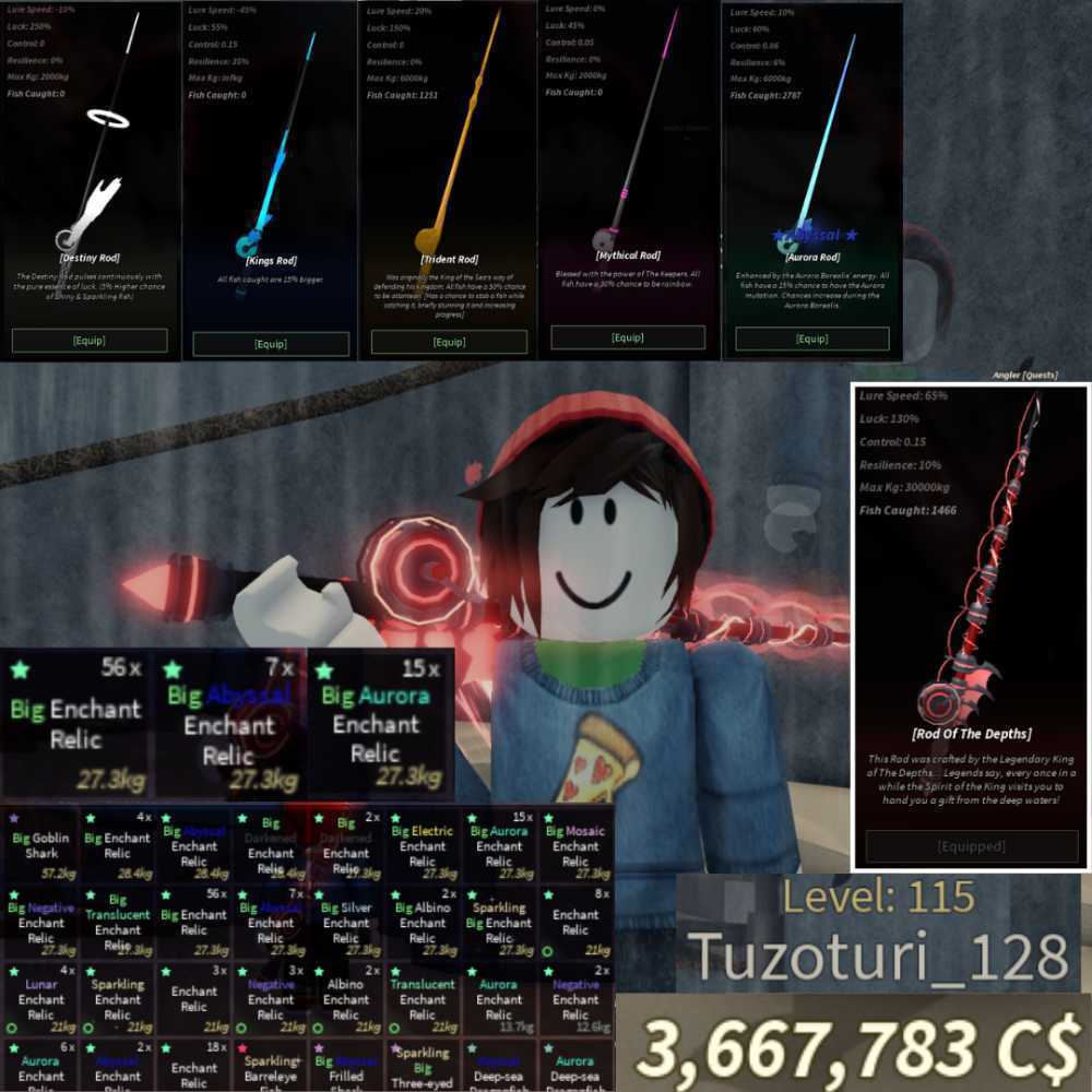 Rod Of The Depths | Trident Rod | Kings Rod | Aurora Rod | Destiny Rod ...