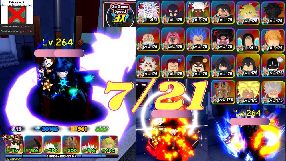 HOT Today‍️ AS083⭐ASTD⭐All Star Tower DefenseMETA ACCOUNT lvl264: x21 ...