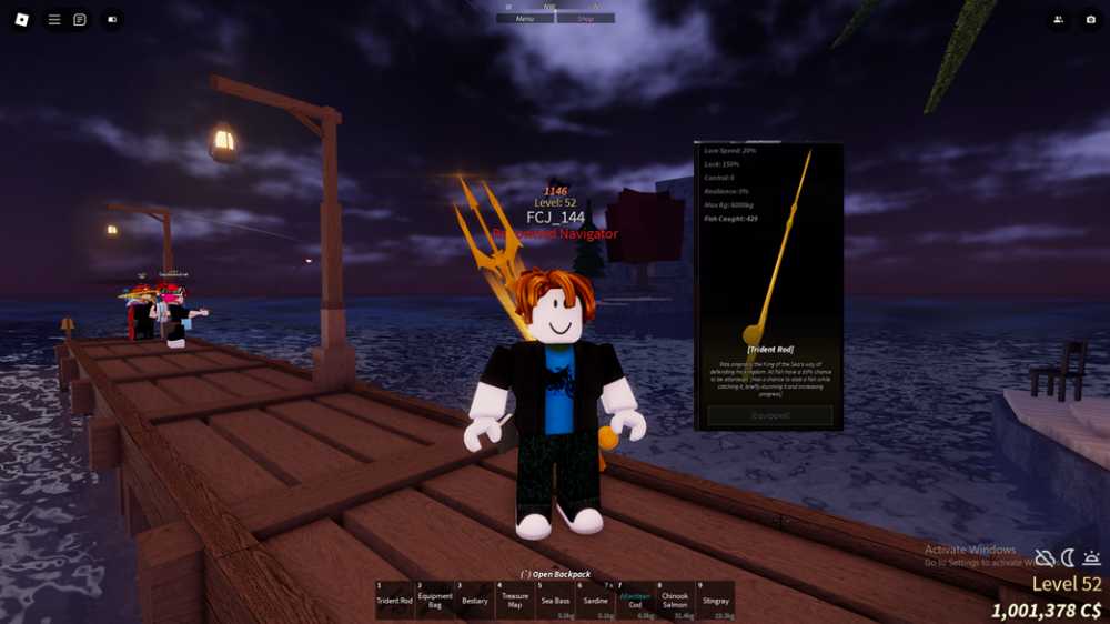 Trident Rod Fisch 1000000 Cash 1m C Unverified Account Instant Delivery️