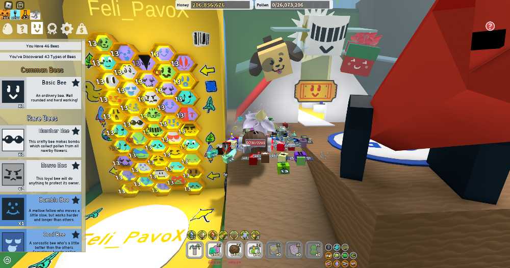 B28 | Bee Swarm Simulator Account | 46 Bees | BSS | Beeswarm | Bee ...