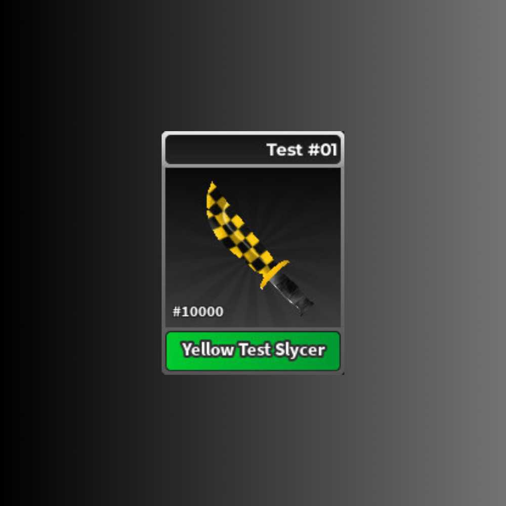 Yellow Test Slycer Survive The Killer