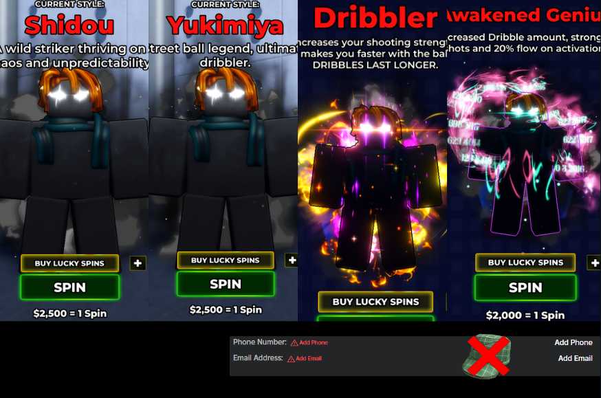 ROBLOX Blue Lock: Rivals Shidou Yukimiya Awakened Genius Dribbler
