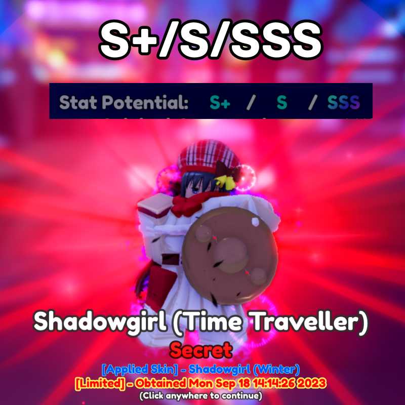 A635Homura S+ S SSS /SSS RANGE - Anime Adventures - Instant Delivery