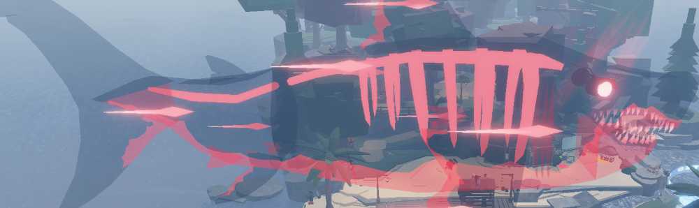 Sparkling Shiny big Phantom Megalodon Fisch 5x