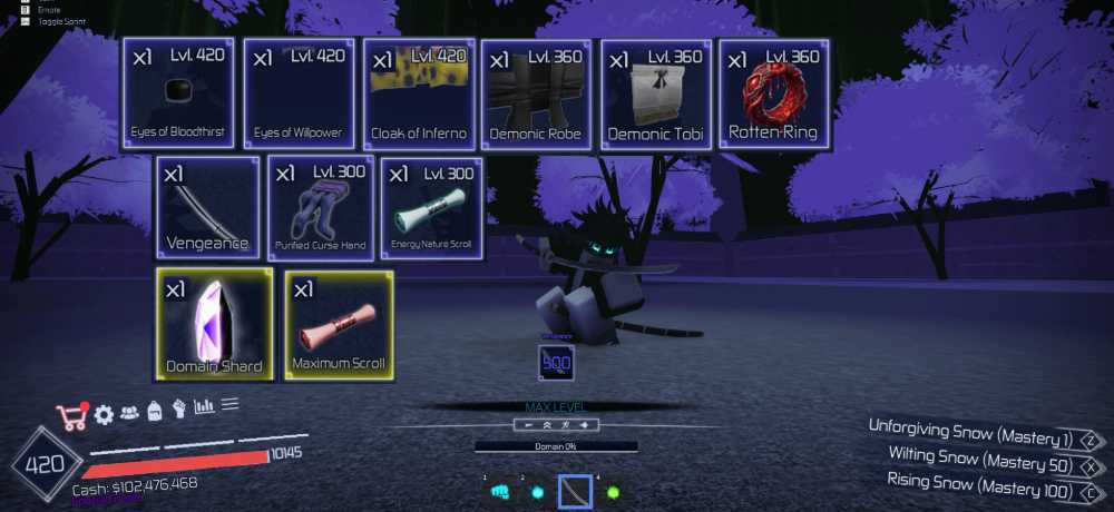 Jujutsu Infinite Item Pack