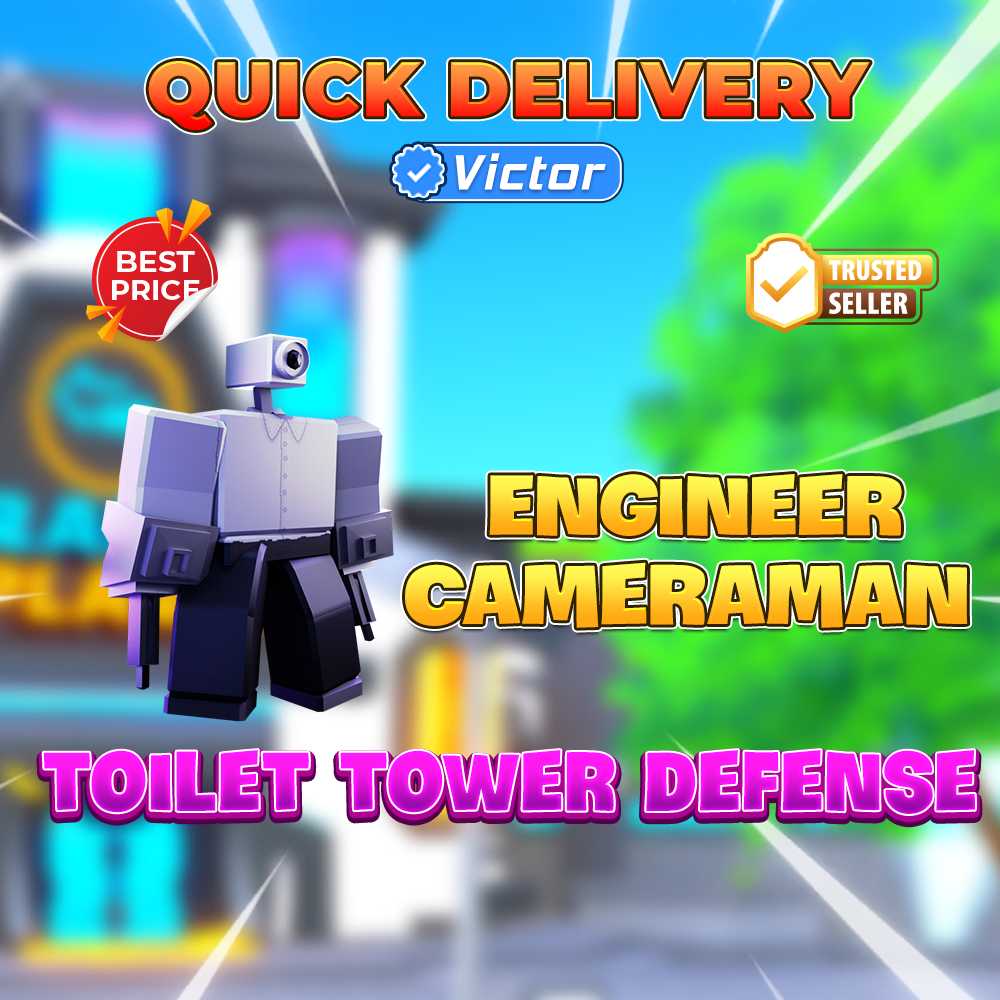 Engineer Cameraman Toilet Tower Defense Best price fastest working 24/7