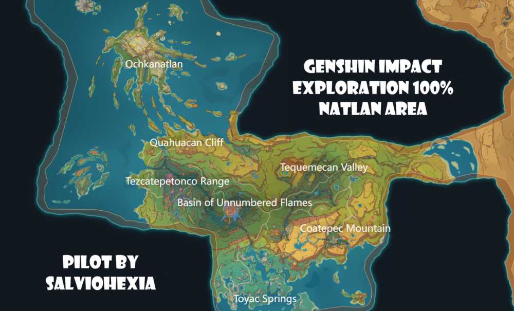 Natlan Exploration 100% Genshim Impact (Full)