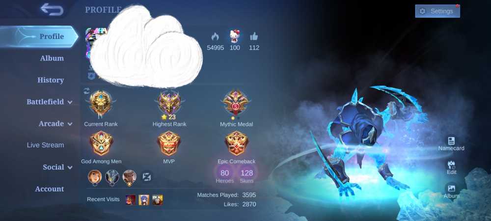 128 Skins. 2 Event Skin. 1 Epic. Claude MSC and Others
