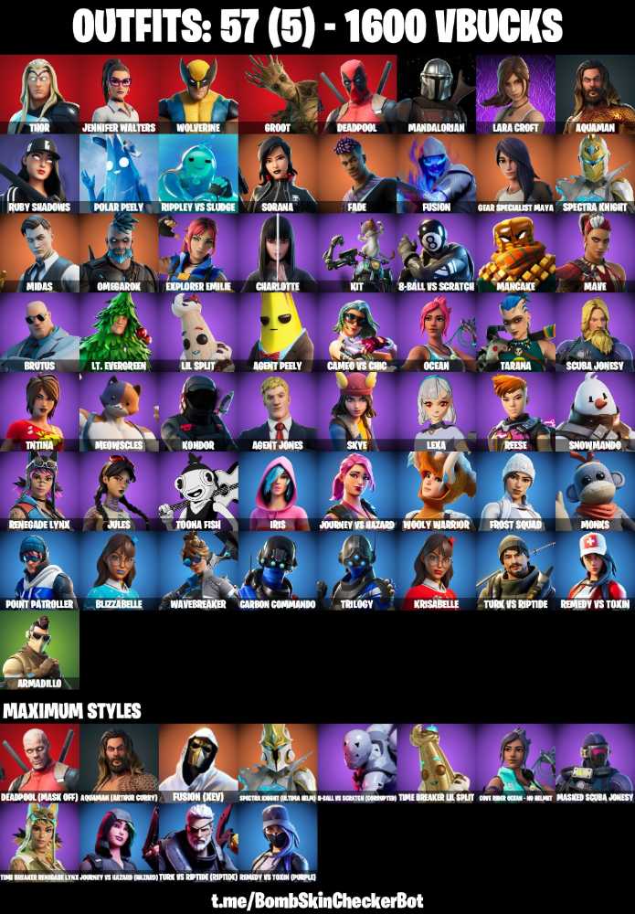 PC/PSN/NINTENDO 57 SKINS MERRY MINTY PICKAXE LARA CROFT RAGE CARBON COMMANDO TRILOGY POINT ...