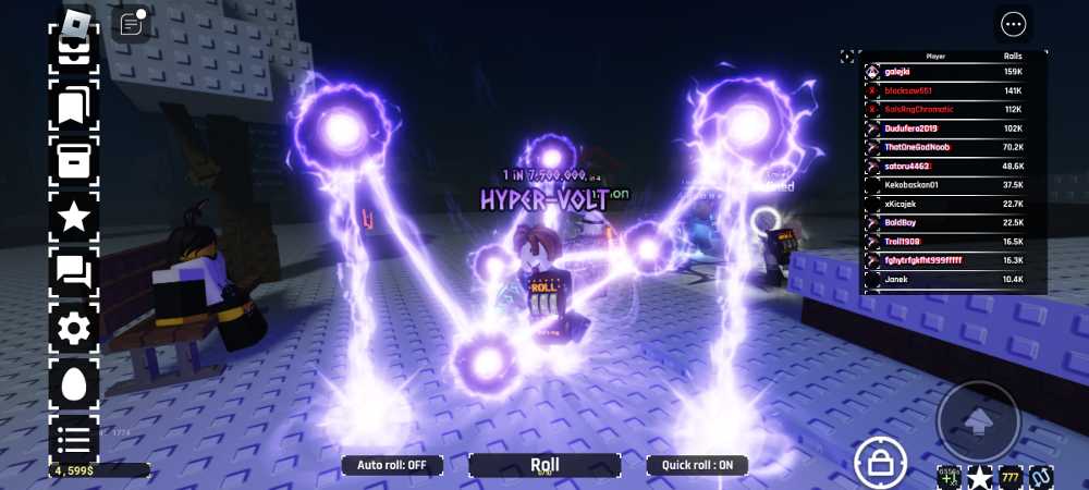 Roblox | Sol's rng | Sols Rng | Account 1 in 7,500,000 Hyper - Volt + 1 ...