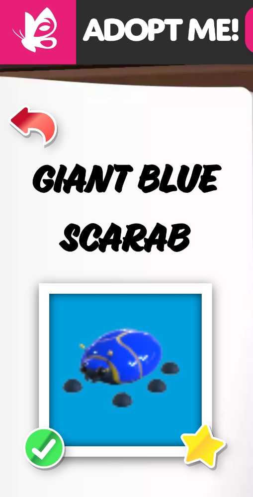 GIANT BLUE SCARAB