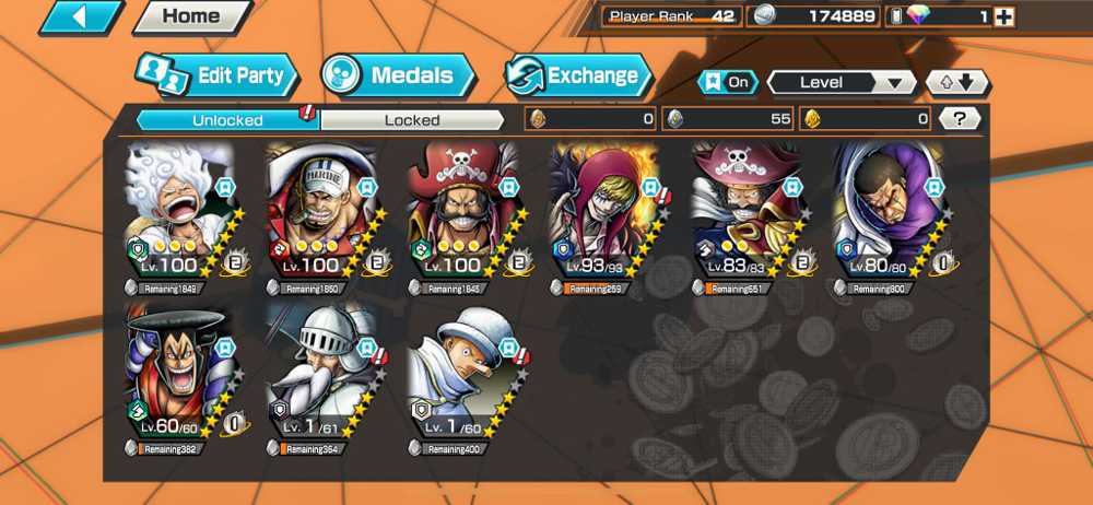 [TA1950] 5 EX / Luffy Gear 5 + Roger V1 + Roger Dark + Akainu + Oden ...