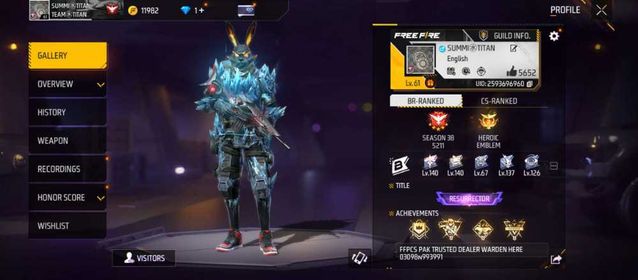 Free Fire Accounts for Sale