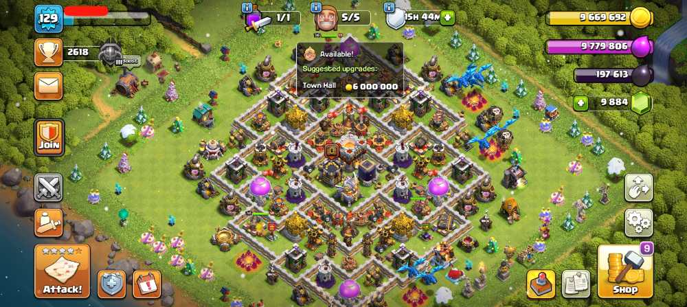 #396-FULL MAX TH 11-Lvl 129-King 50-Queen 50-Minion Prince 30-Warden 20 ...