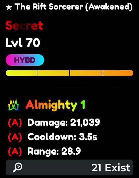 Anime Defenders | ALMIGHTY EVO The Rift Sorcerer GOJO | GOOD STATS