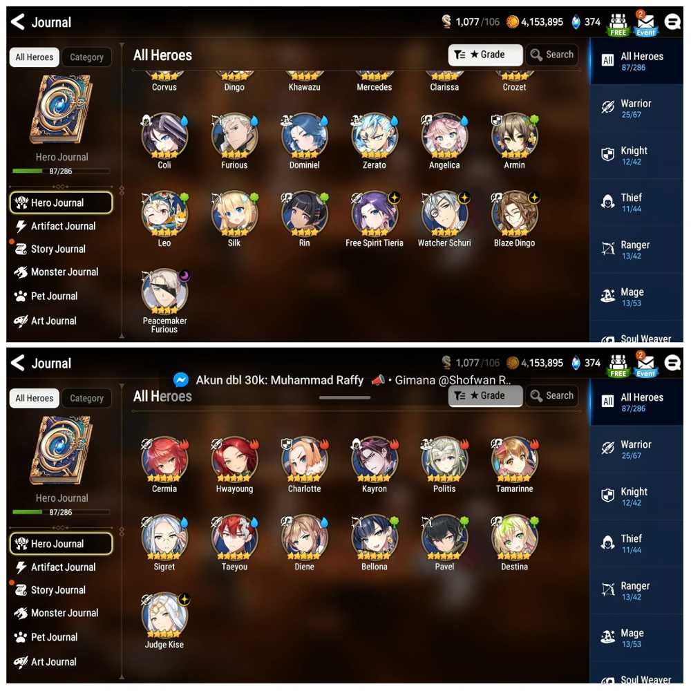 [EUROPA/IOS/Android] ML Kise, Bellona, Kayron, Diene | NAT5 13 Heroes ...