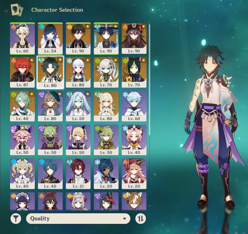 ASIA AR 56 | 5 stars*14 | Zhongli+Hu Tao+Xiao+Ayaka Kamisato+Wanderer ...