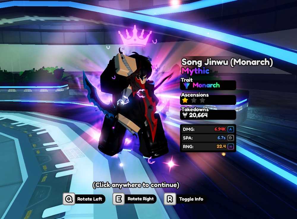 Anime Vanguards - Mythic Song Jinwu Evo Monarch 0.1 - Roblox