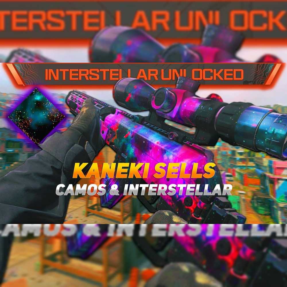INTERSTELLAR & Molten Obsidian ️BLACK CELL CAMOS / TRACER Bundle Camos with Custom Attachments ...