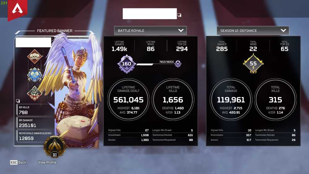 LIFELINE HEIRLOOM SHOCK STICK - GUARDIAN ANGEL SKIN - 4K 20 BOMB BADGE