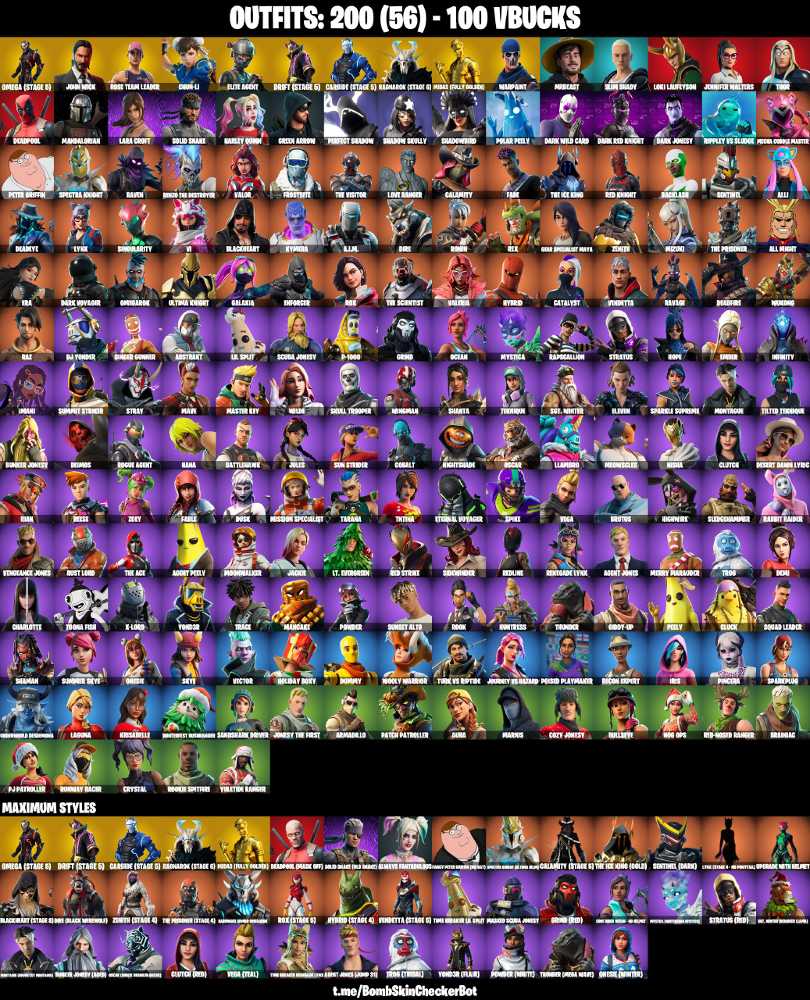 OG STWPC/PSN/XBOX 200 Skins Chun Li, Omega S5, Take The L, John Wick ...