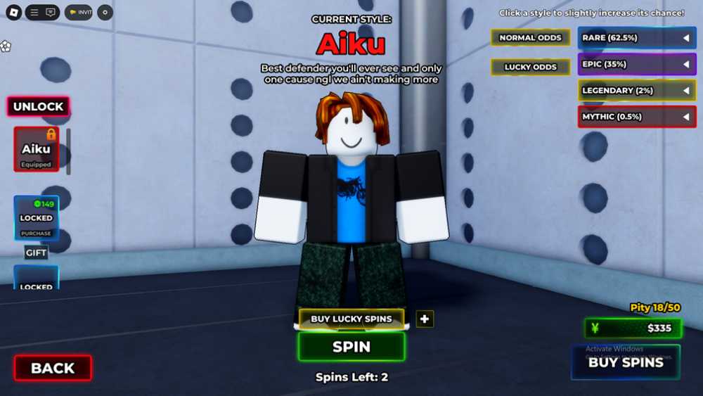 Blue lock rivals| Style Aiku (0.5%) | Unverified Account | Instant Delivery