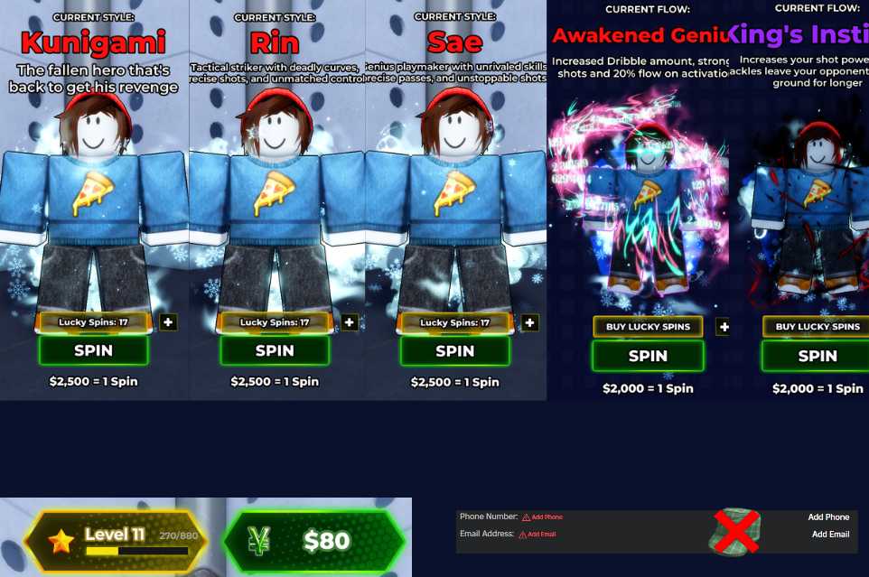 ROBLOX Blue Lock: Rivals (Kunigami Rin Sae Awakened Genius King's ...