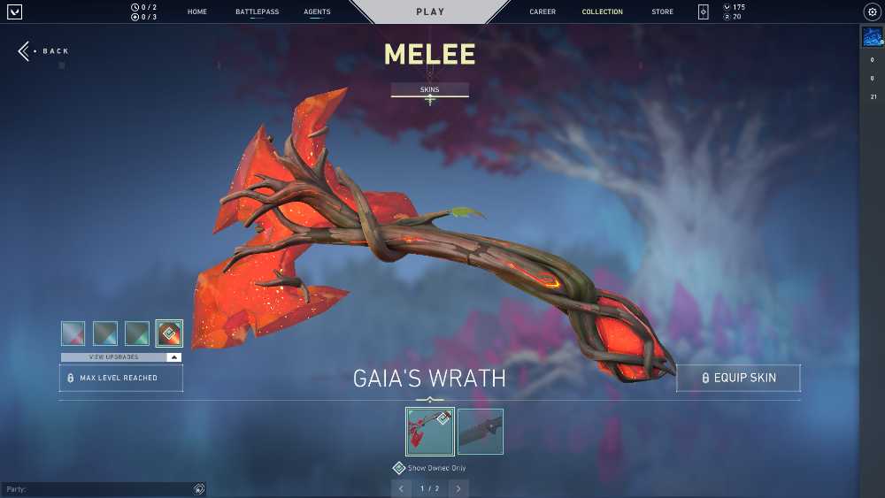  EU FORSAKEN VANDAL GAIA S WRATH AXE BRONZE I RANK 28 LEVEL 