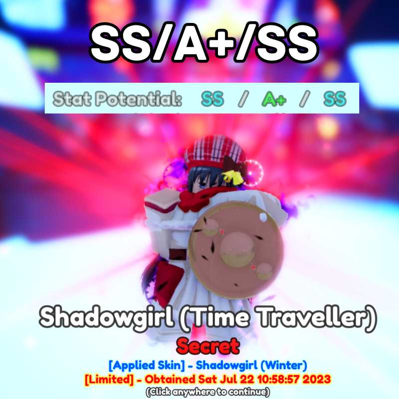 A305Shadowgirl / Homura Evo SS/A+/SS - Anime Adventures - Instant Delivery