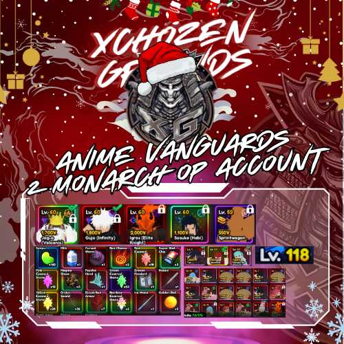Anime Vanguards - 2 monarchs account - Monarch Gojo Evo and Monarch ...