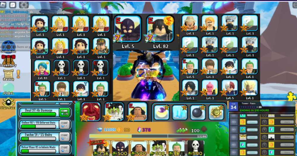 #011 ⭐ASTD⭐ All Star Tower Defense ACCOUNT - x2 7 STAR UNITS : Kirito 7 ...