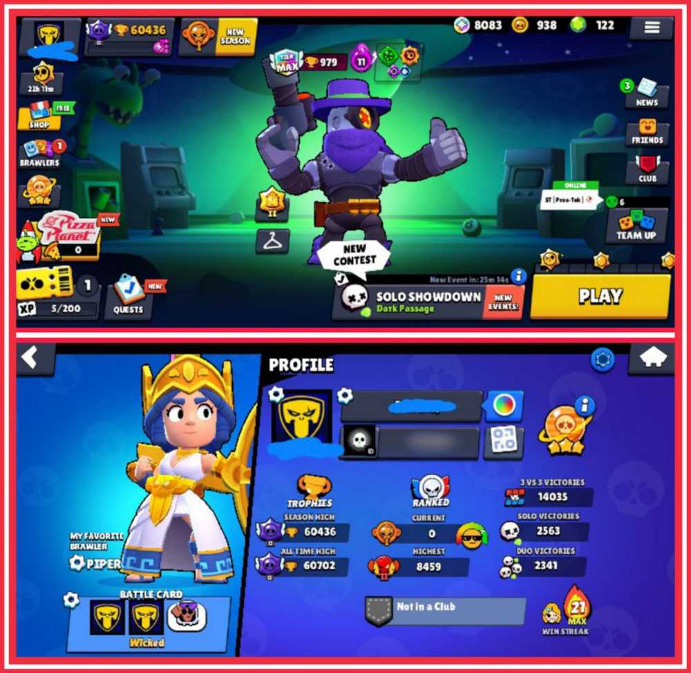 RARE 60K+ TROPHIES42 MAXED BRAWLERS TOTAL [18 HYPERCHARGED]ALL BRAWLERS ...