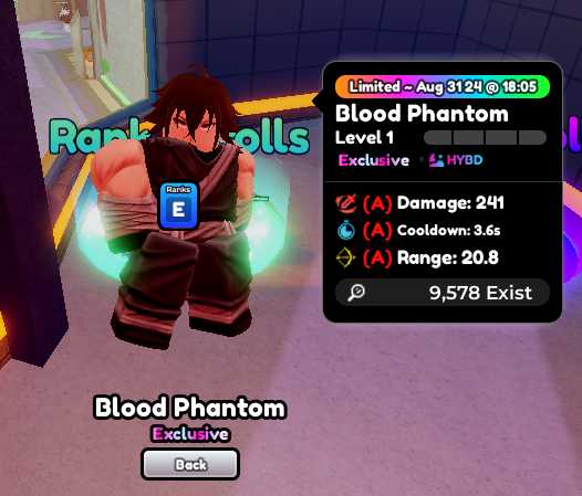 Blood Phantom Anime Defender
