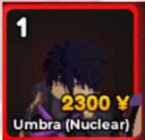 Umbra Evo / Cid Evo with sure S stats / Anime Adventures AA