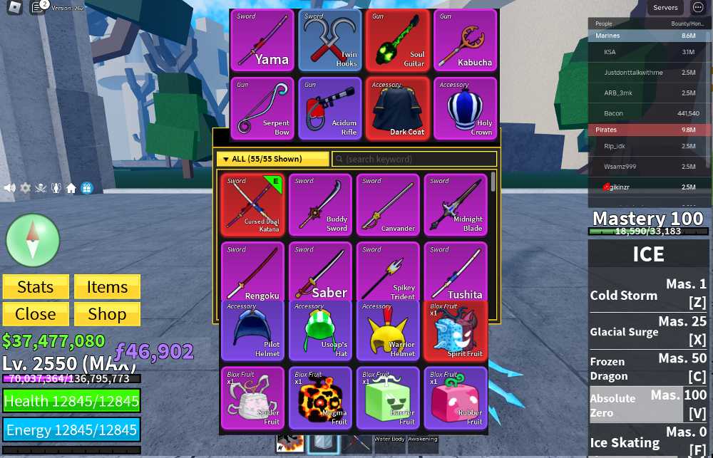 Blox Fruits / V4 Shark FULL Gear / CDK-SG-DT / 37m Beli / 46k Fragments ...
