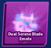 dual serene blade emote