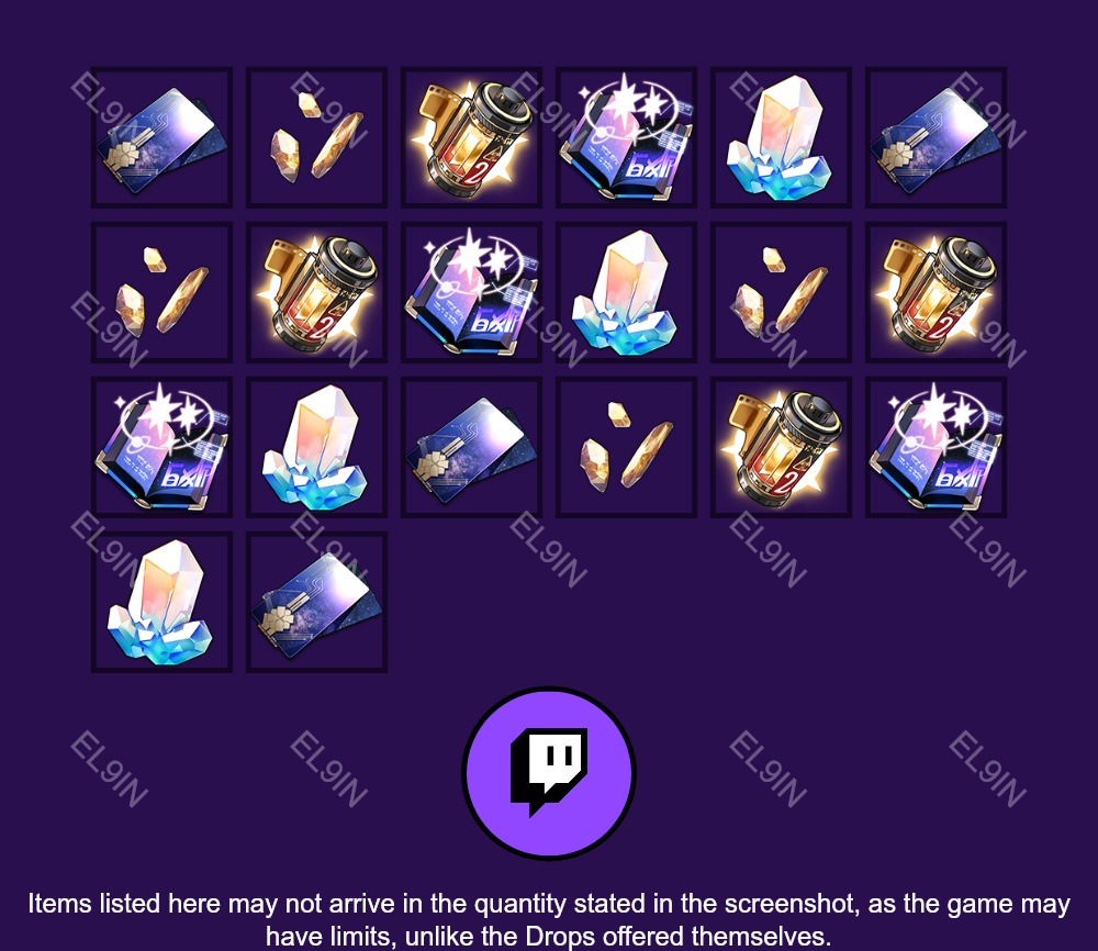 Twitch Drops V2.7 Honkai: Star Rail Honkai: Star Rail [Total 20 Items]