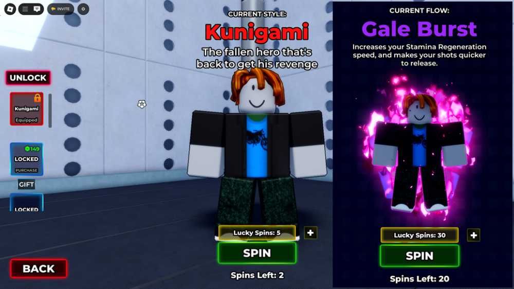 Lucky Spin 30+ | Style Kunigami (0.5%) | Flow Gale Burst | Blue lock ...