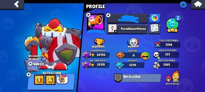 OP 34K+ TROPHIES82/87 BRAWLERS[14 MAXED BRAWLERS] 9 HYPERCHARGED90 ...